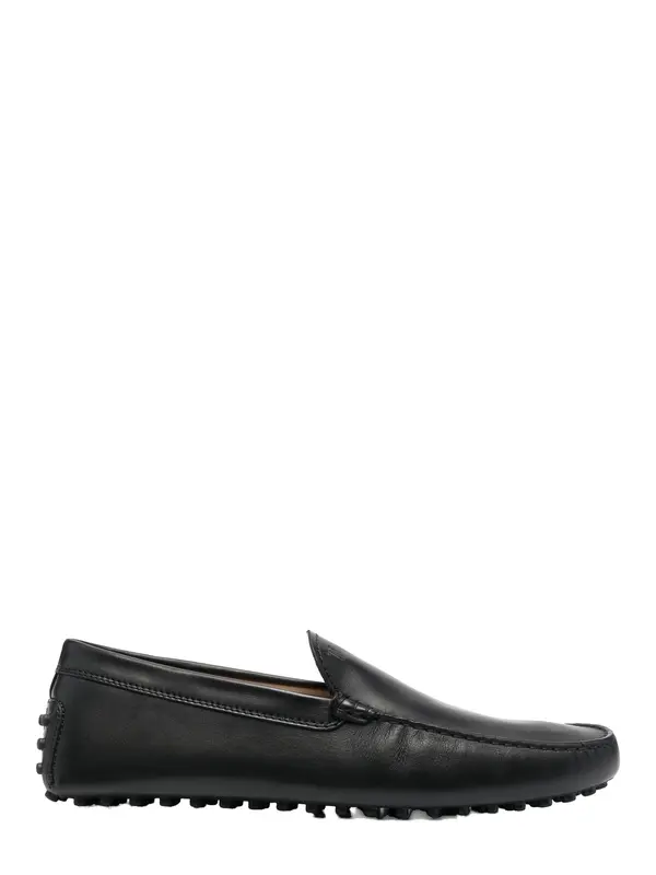 TOD'S Slip-on Leather Loafers - Black