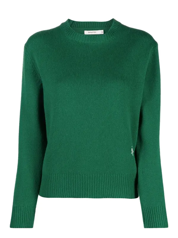 SPORTY & RICH Crew-neck Jumper - Green