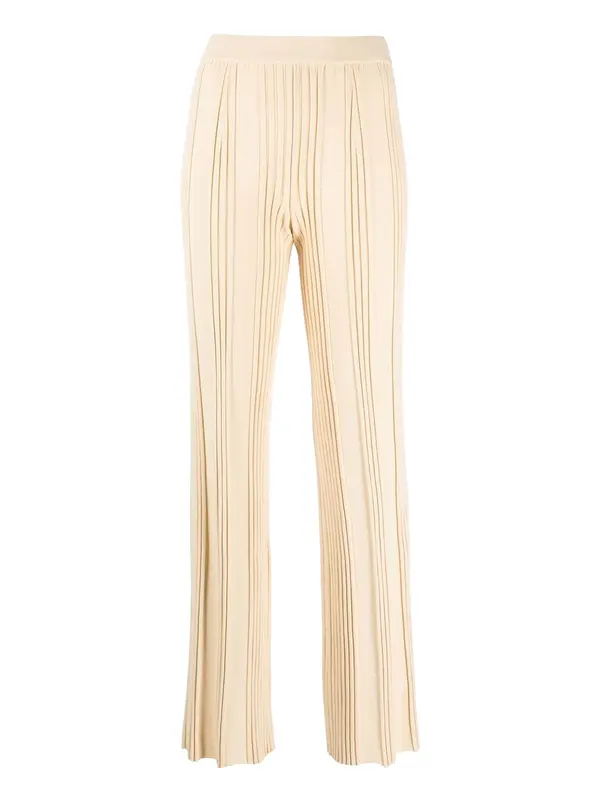 MRZ Pleated Straight-leg Trousers - Neutrals