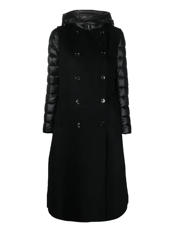 MOORER Double-layer Padded Coat - Black
