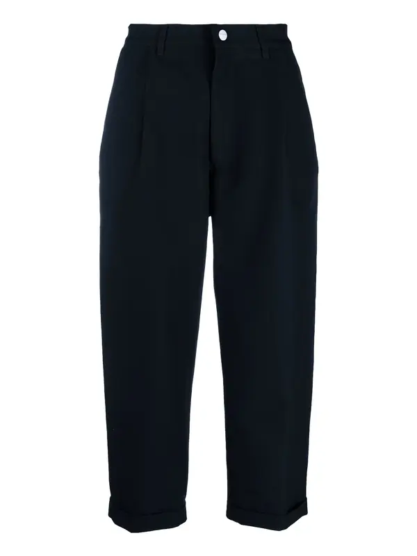 Giorgio Armani Cropped Tailored Trousers - Blue