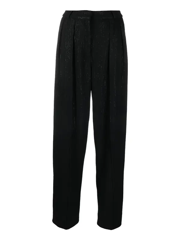 THE MANNEI Terras" Straight-leg Trousers - Black