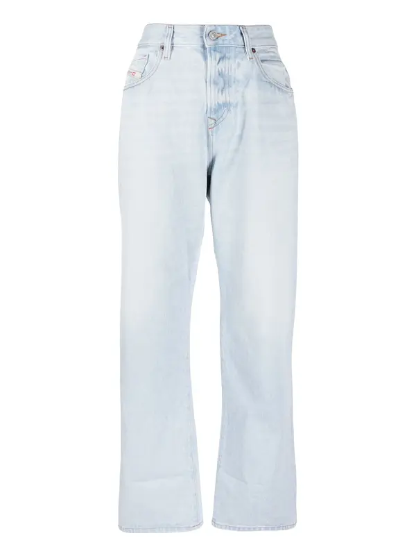 DIESEL® 1999 Cropped Straight-leg Jeans - Blue