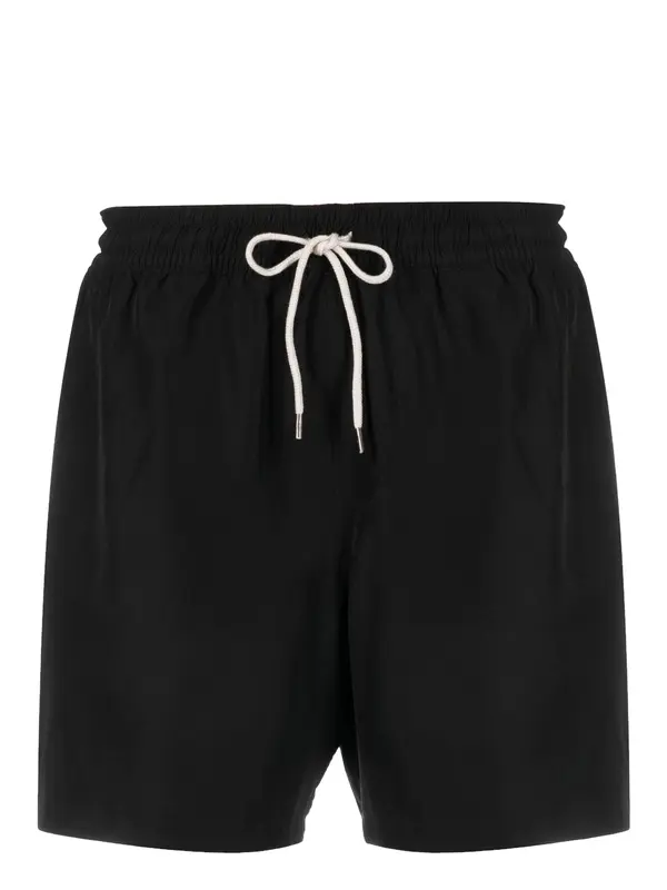 Polo Ralph Lauren Drawstring-waist Swim Shorts - Black