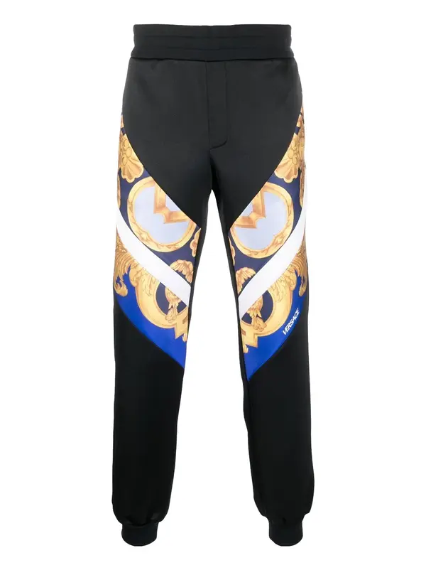 Versace Barocco 660 Track Pants - Black