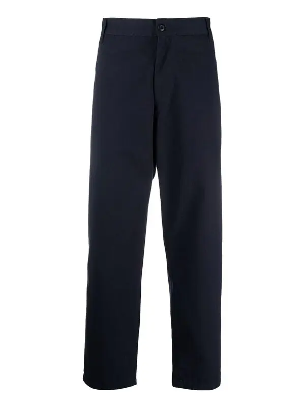 Carhartt Work In Progress Logo-patch Wide-leg Trousers - Blue
