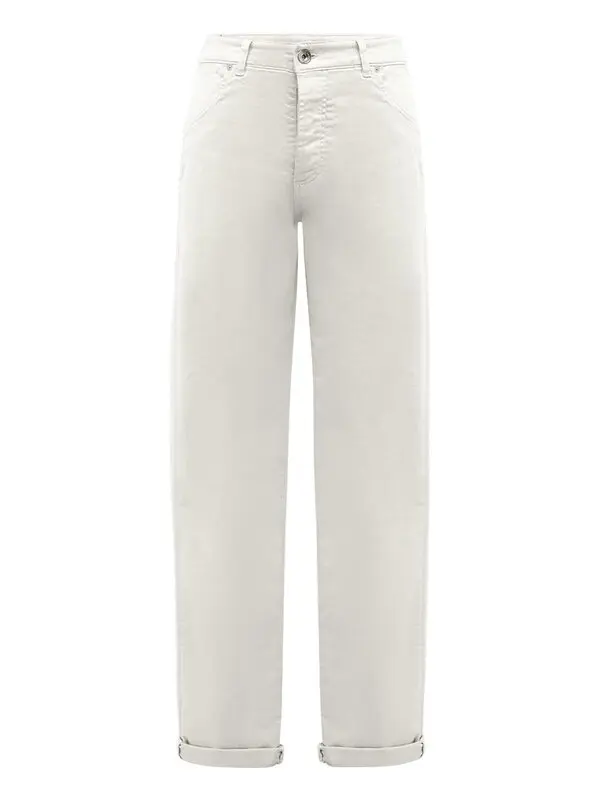 Brunello Cucinelli Bull Denim Skinny-fit Pants - White