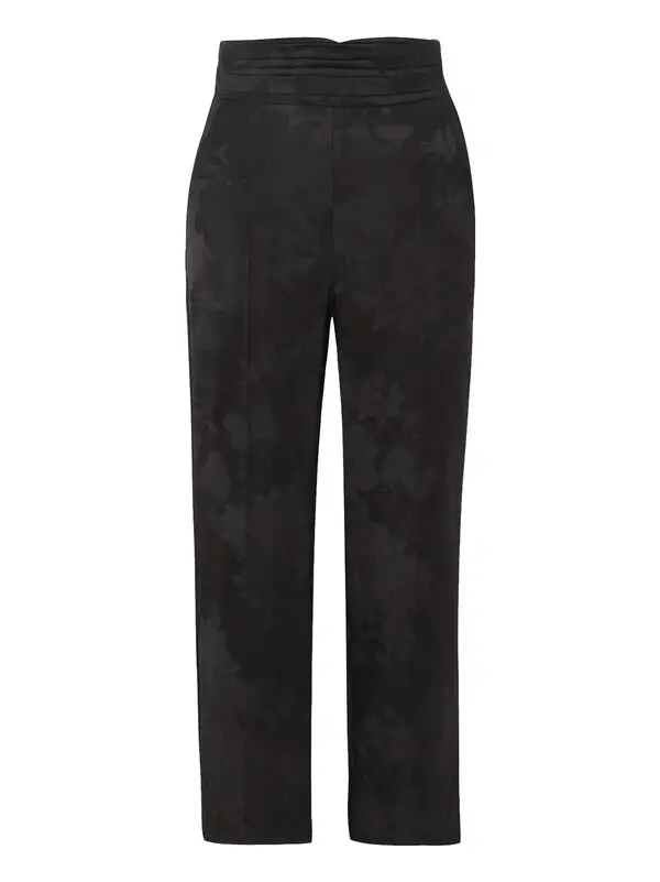 Erdem Helga Cropped Slim-leg Pants - Black