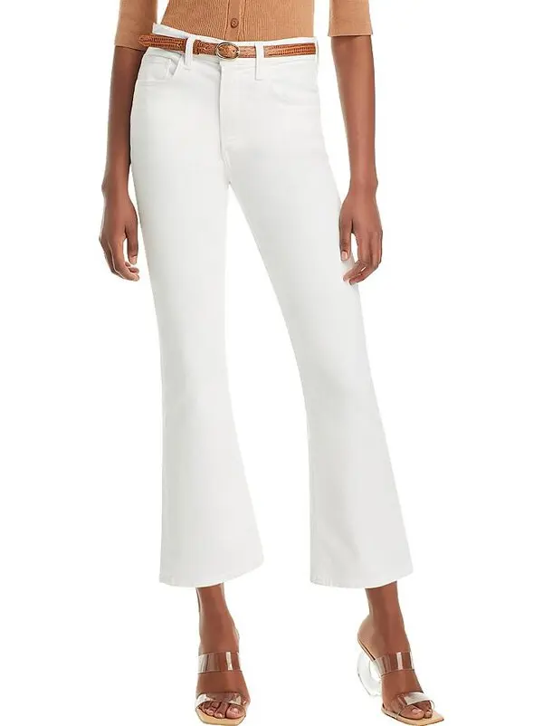 Joe's Jeans The Callie High Rise Cropped Flare Jeans - White