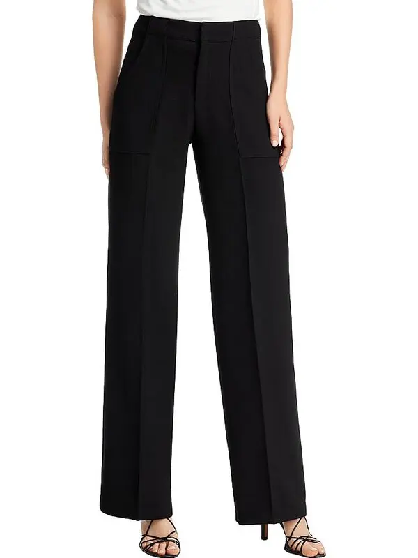 Aqua Wide Leg Trousers - Black