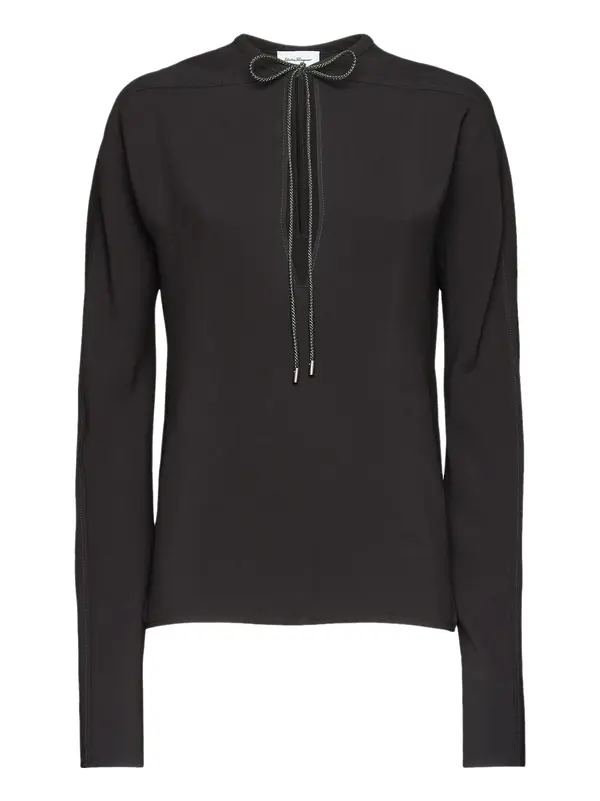 FERRAGAMO Tie-neck Blouse - Black