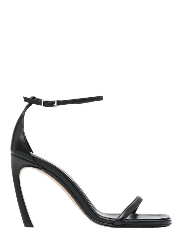 LANVIN Swing Leather Sandals - Black