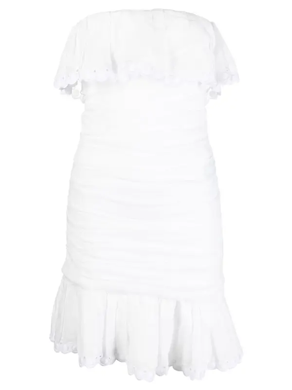 Isabel Marant Oxani Off-shoulder Mini Dress - White