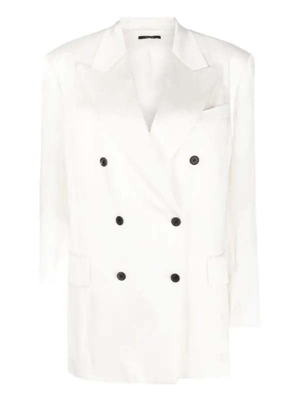 TOM FORD Double-breasted Blazer - White