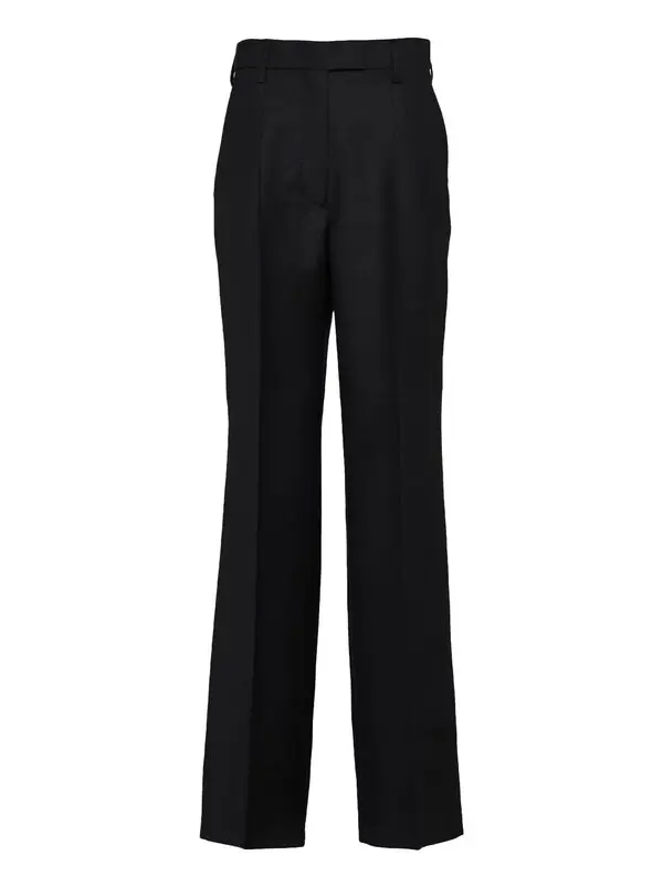 Prada Triangle-logo Trousers - Black