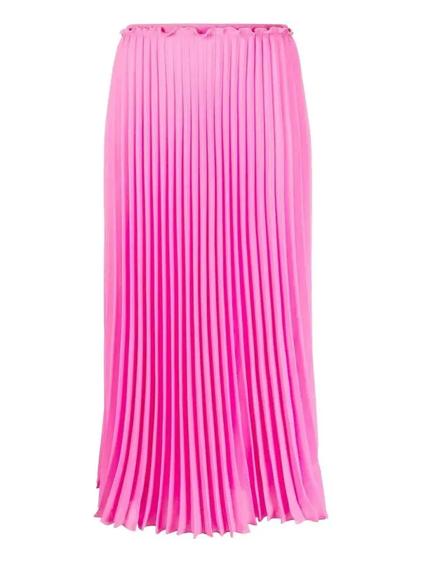 Red Valentino High-waisted Pleated Midi Skirt - Pink