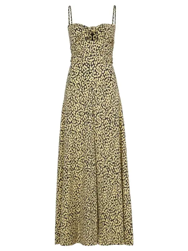 Proenza Schouler Leopard-print Tank Maxi Dress - Black