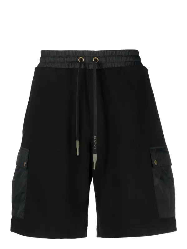 Moncler Cotton Shorts - Black