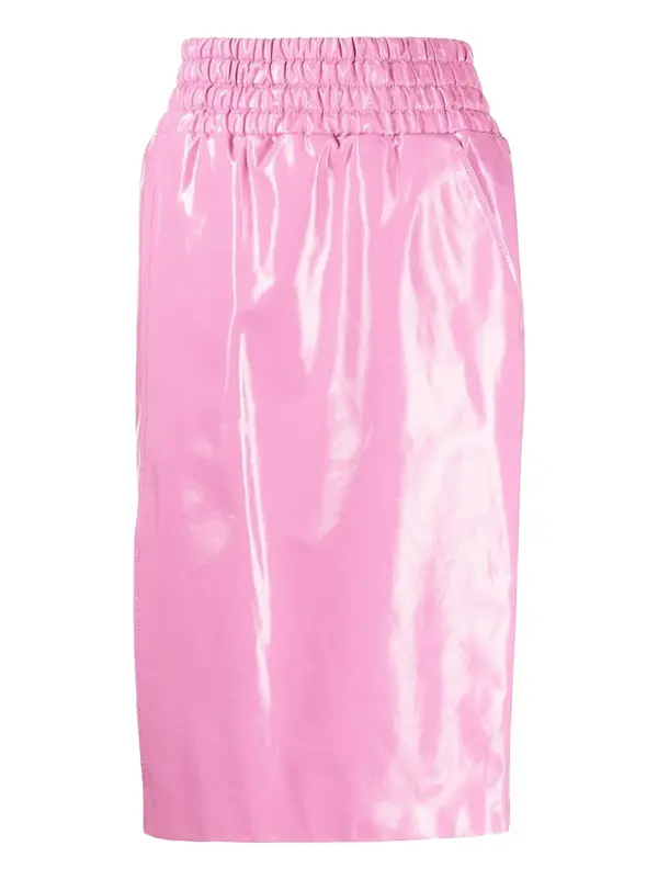 TOM FORD High-shine Finish Midi Skirt - Pink