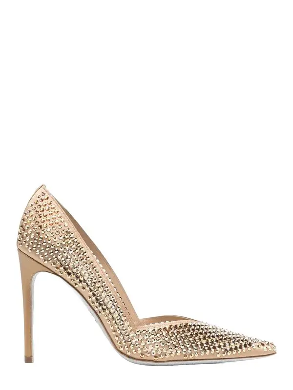 Rene Caovilla Swarovski-embellished Pumps - Neutrals