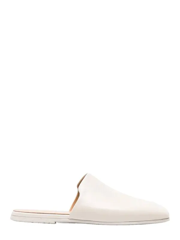 Marsèll Spatolona Leather Mules - Neutrals