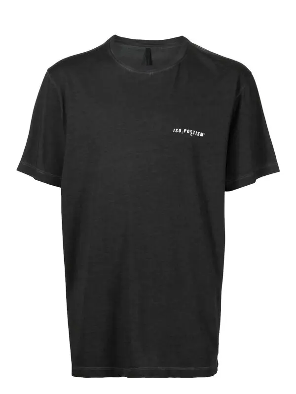 ISO.POETISM Logo-print Short-sleeved T-shirt - Black