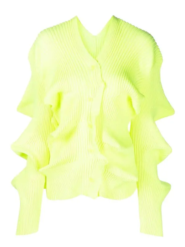 JNBY Wavy Detail Twist Cardigan - Yellow