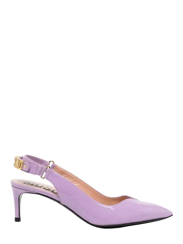 Moschino 55mm Leather Pumps - Purple