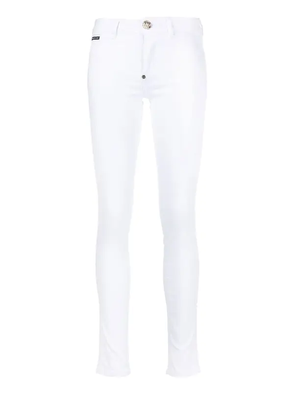 Philipp Plein Skinny-cut Denim Jeans - White
