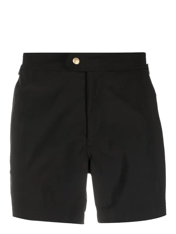 TOM FORD Side-buckle Swim Shorts - Black