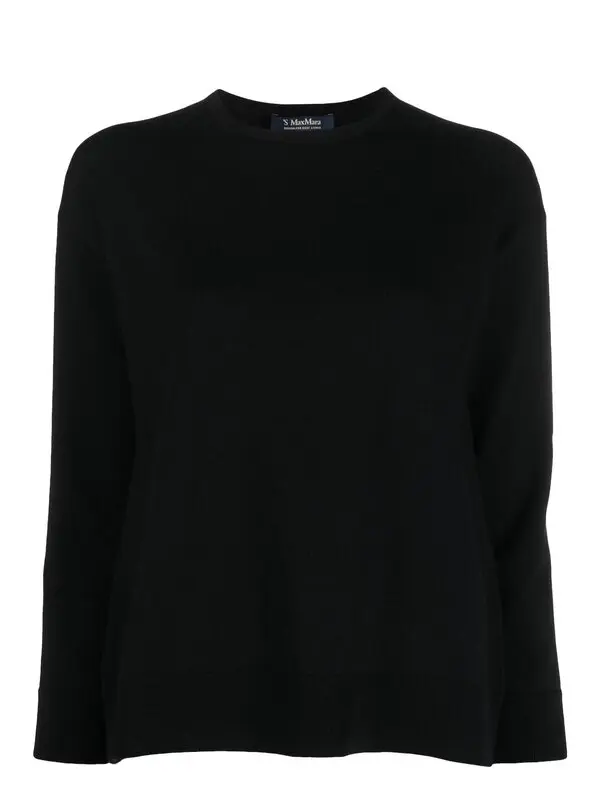 Max Mara Long-sleeve Knitted Jumper - Black