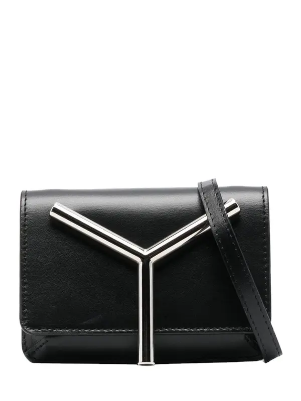 Y/project Logo-plaque Crossbody Bag - Black