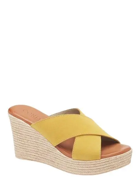 Cordani Braylin Espadrille Wedge Sandal - Mango Suede