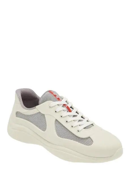 Prada America's Cup Low-top Sneakers - Panna