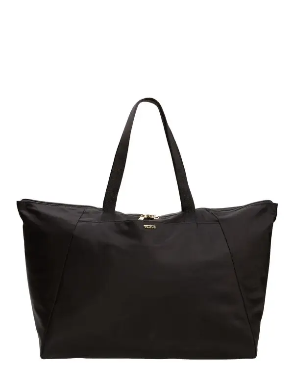 Tumi Voyageur Packable Nylon Tote - Black/ Gunmetal