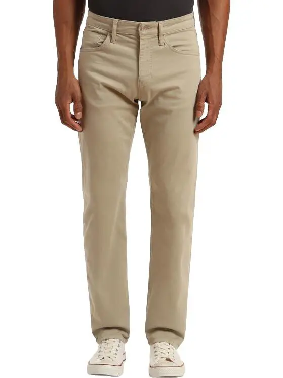 MAVI Zach Straight Leg Twill Pants - Aluminum Twill