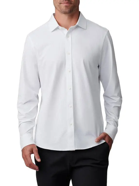 RHONE Commuter Slim Fit Button-up Shirt - Business White