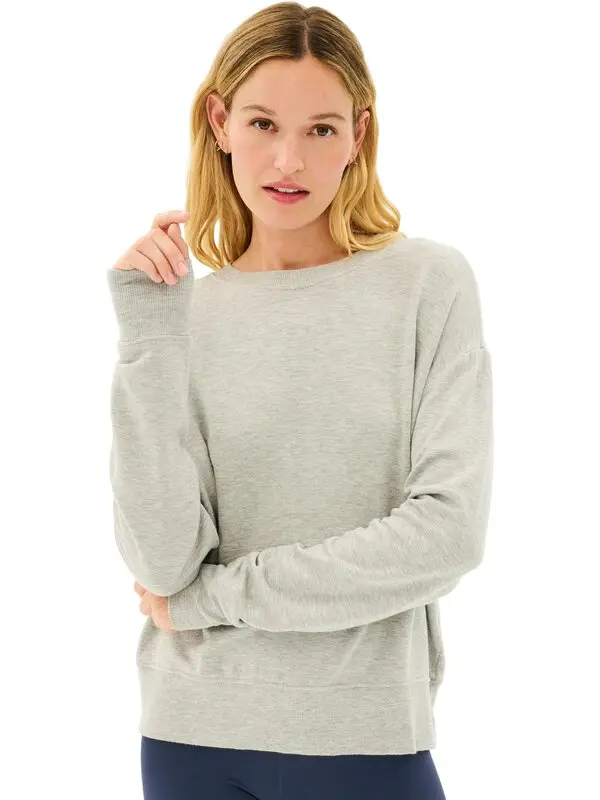 Splits59 Sonja Fleece Sweatshirt - Heather Grey