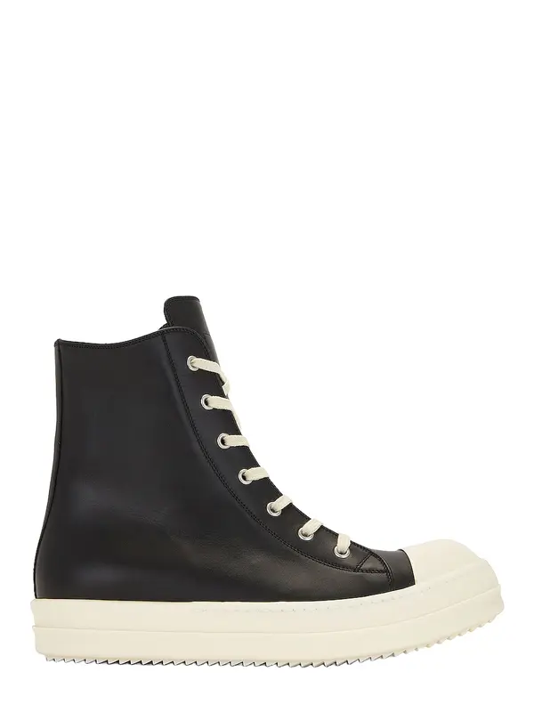 Rick Owens Ramone High-top Sneakers - Black & Milk