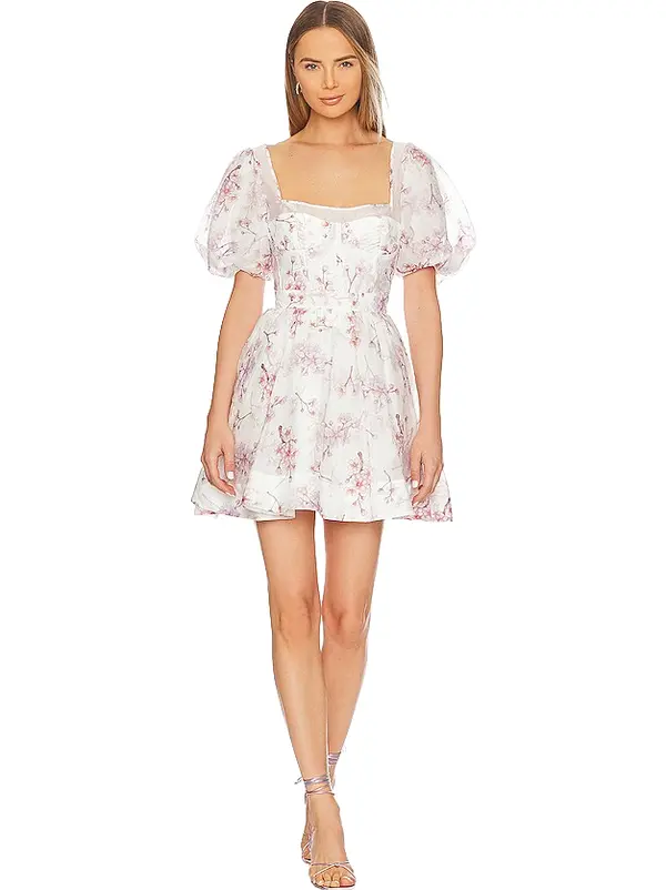 Bardot Gracious Floral Mini Dress - Blossom
