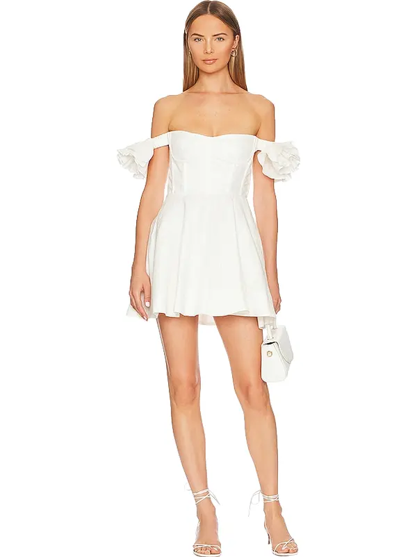 Bardot Sigma Mini Dress - Orchid White