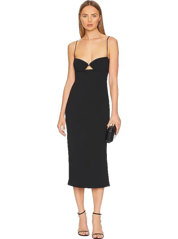 Bardot Vienna Midi Dress - Black