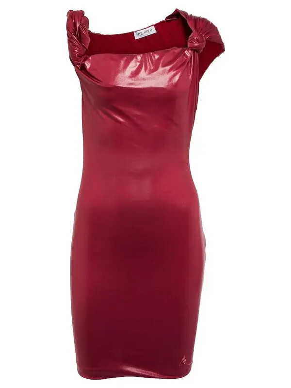 Attico Cassie Jersey Minidress - Red