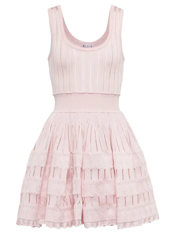 Alaïa Crinoline Mini Dress - Pink