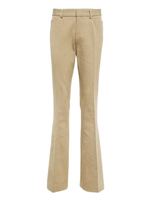 PETAR PETROV Cotton And Wool-blend Straight Leg Trousers - Beige