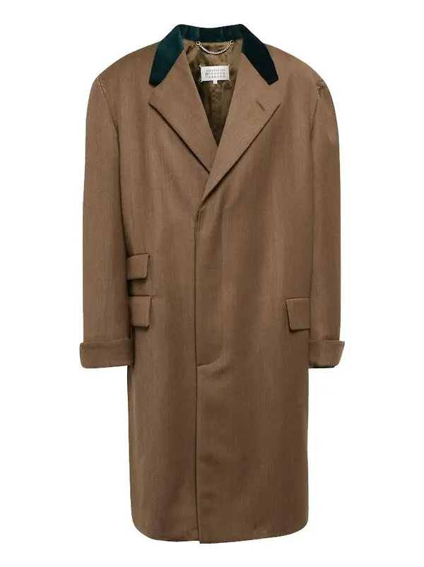 MAISON MARGIELA Work-in-progress Wool Coat - Beige