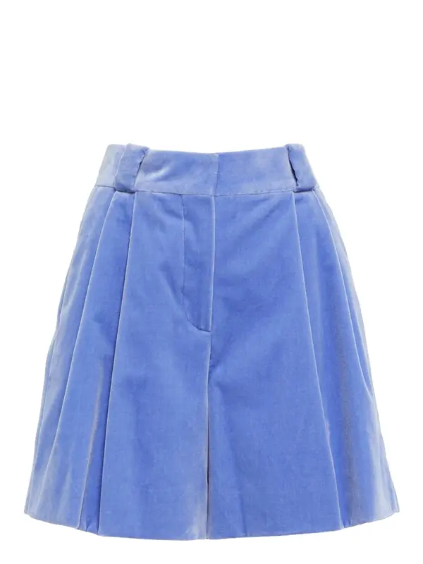 BLAZÉ MILANO Fell Velvet Shorts - Blue
