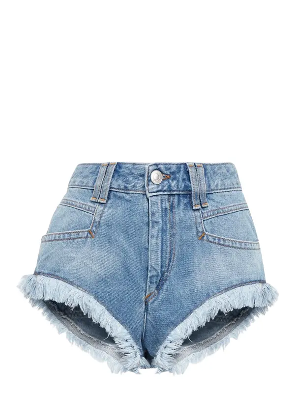 MARANT ETOILE Eneidao Denim Shorts - Blue