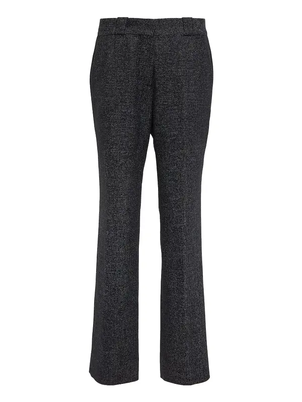 BLAZÉ MILANO Percheron High-rise Wool-blend Pants - Black