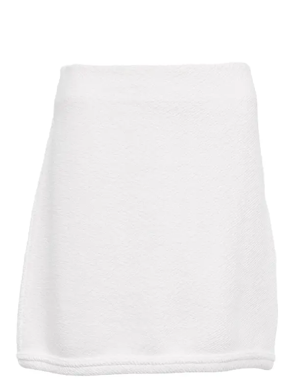 Dorothee Schumacher Cool Towelling Terry Miniskirt - White
